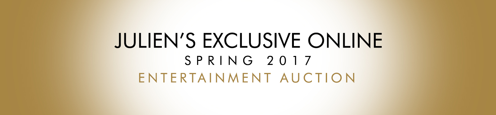 Julien's Exclusive Online Spring 2017 Entertainment Auction