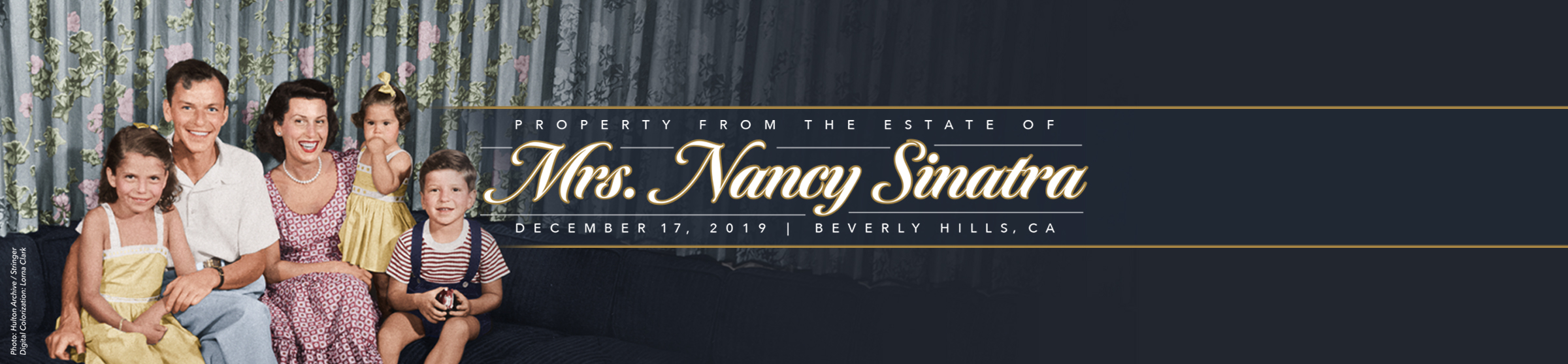 Property From The Estate of Mrs. Nancy Sinatra
